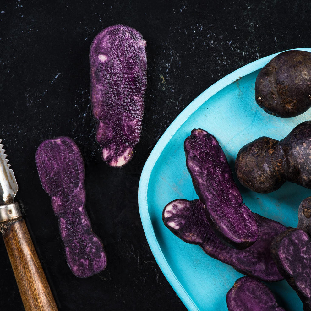 Ube Purple Yam Plant and Tubers -Dioscorea Alata, Winged Yam ...
